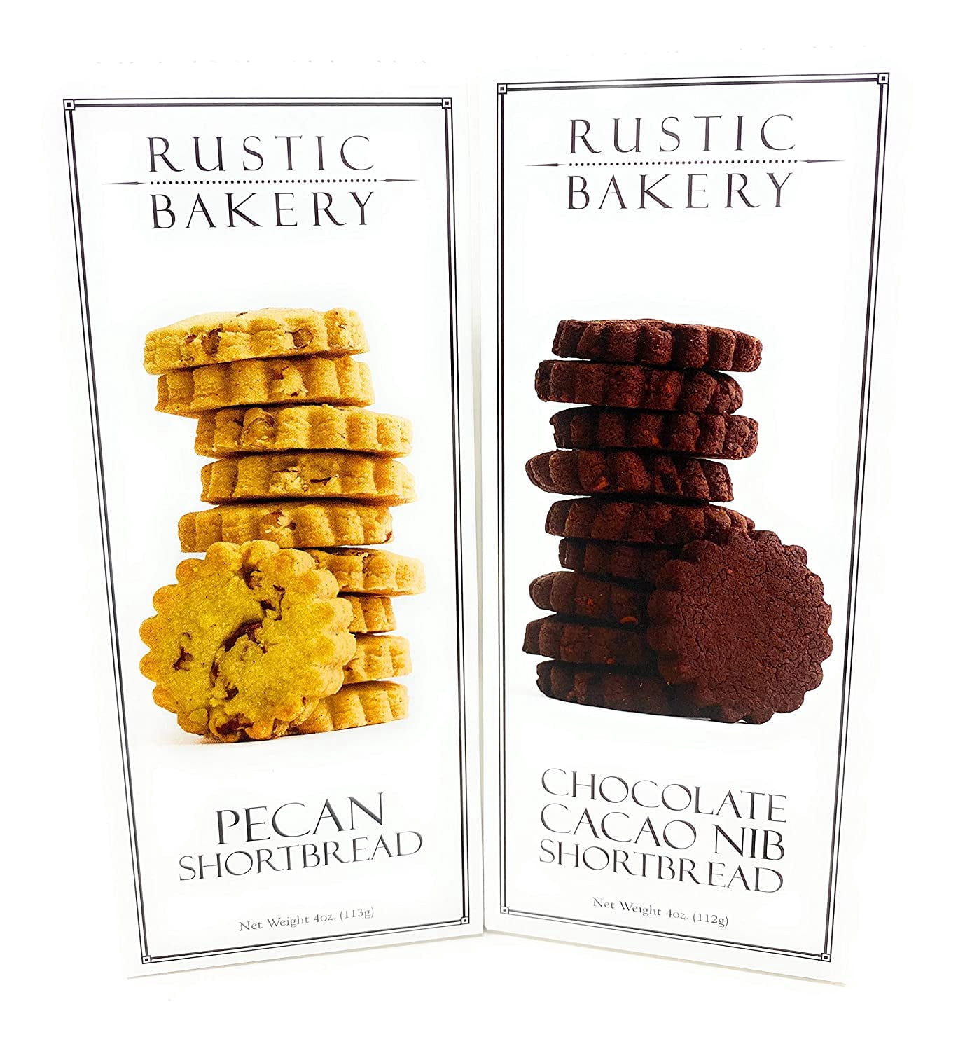 Rustic Bakery Cookies Bread - Pecan Shortbread Cookies & Chocolate Cacao Nib Bread - Low Sodium ...