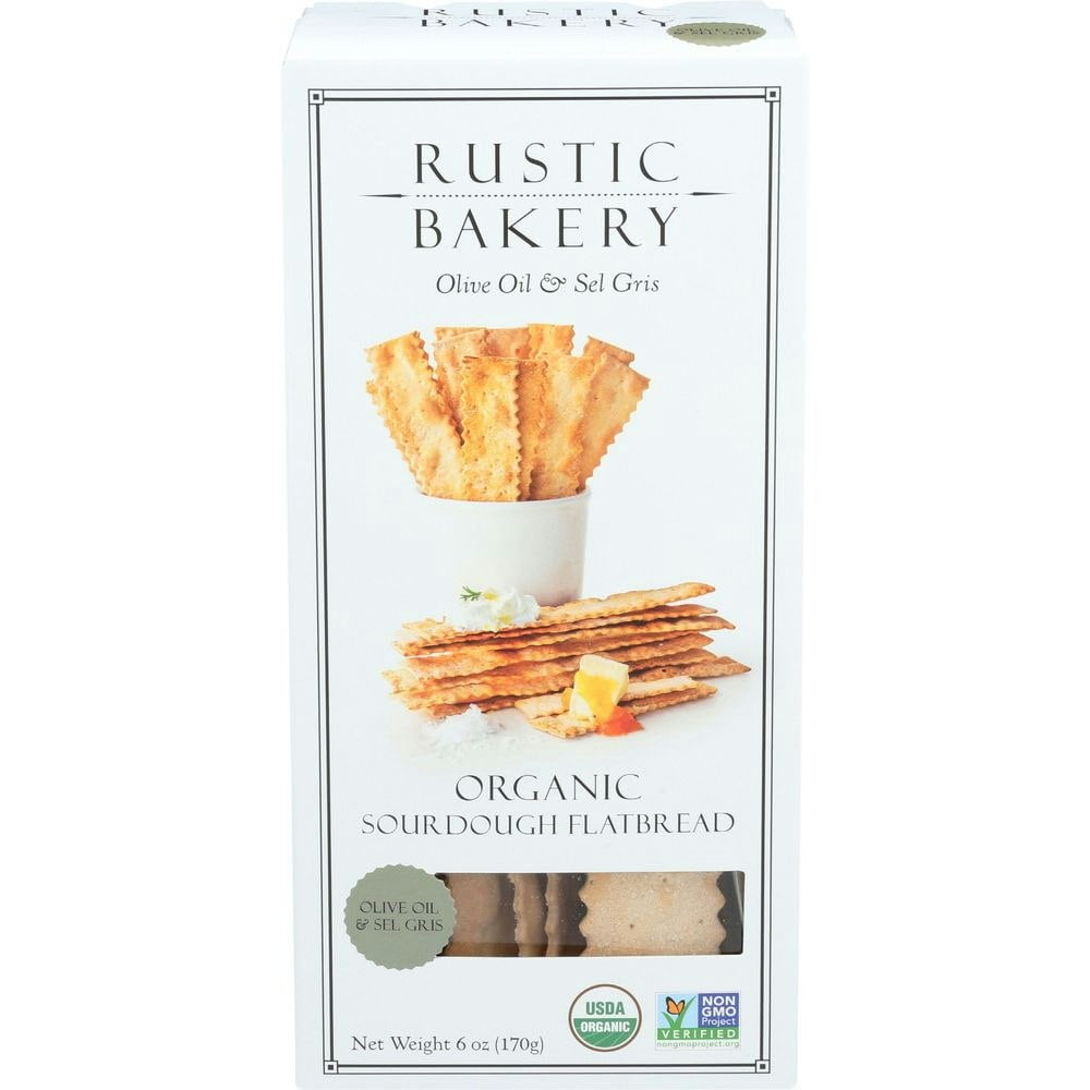 Rustic Bakery Olive Oil & Sel Gris Flatbreads 6 oz (Pack Of 12 ...