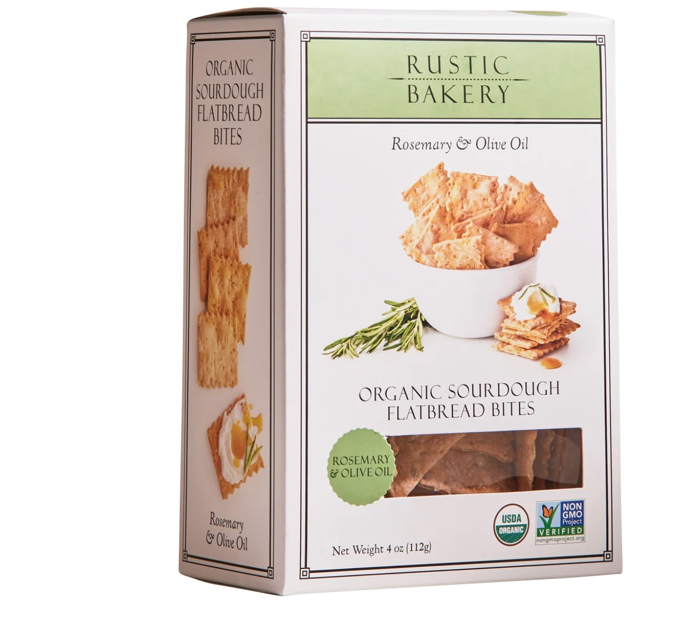 Rustic Bakery Organic Rosemary and Olive Oil Sourdough Flatbread Bites ...