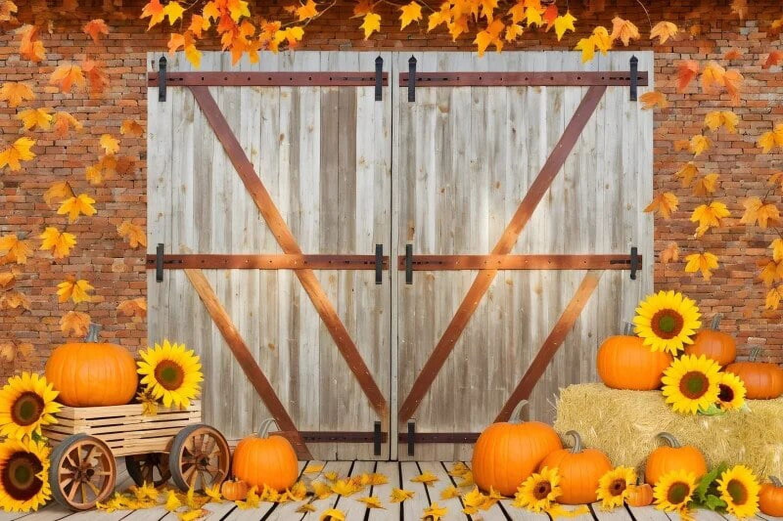 Rustic Barn Western Cowboy Floral Photography Backdrop Autumn Rural ...