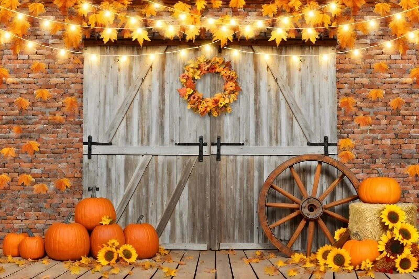 Rustic Barn Western Cowboy Floral Photography Backdrop Autumn Rural ...