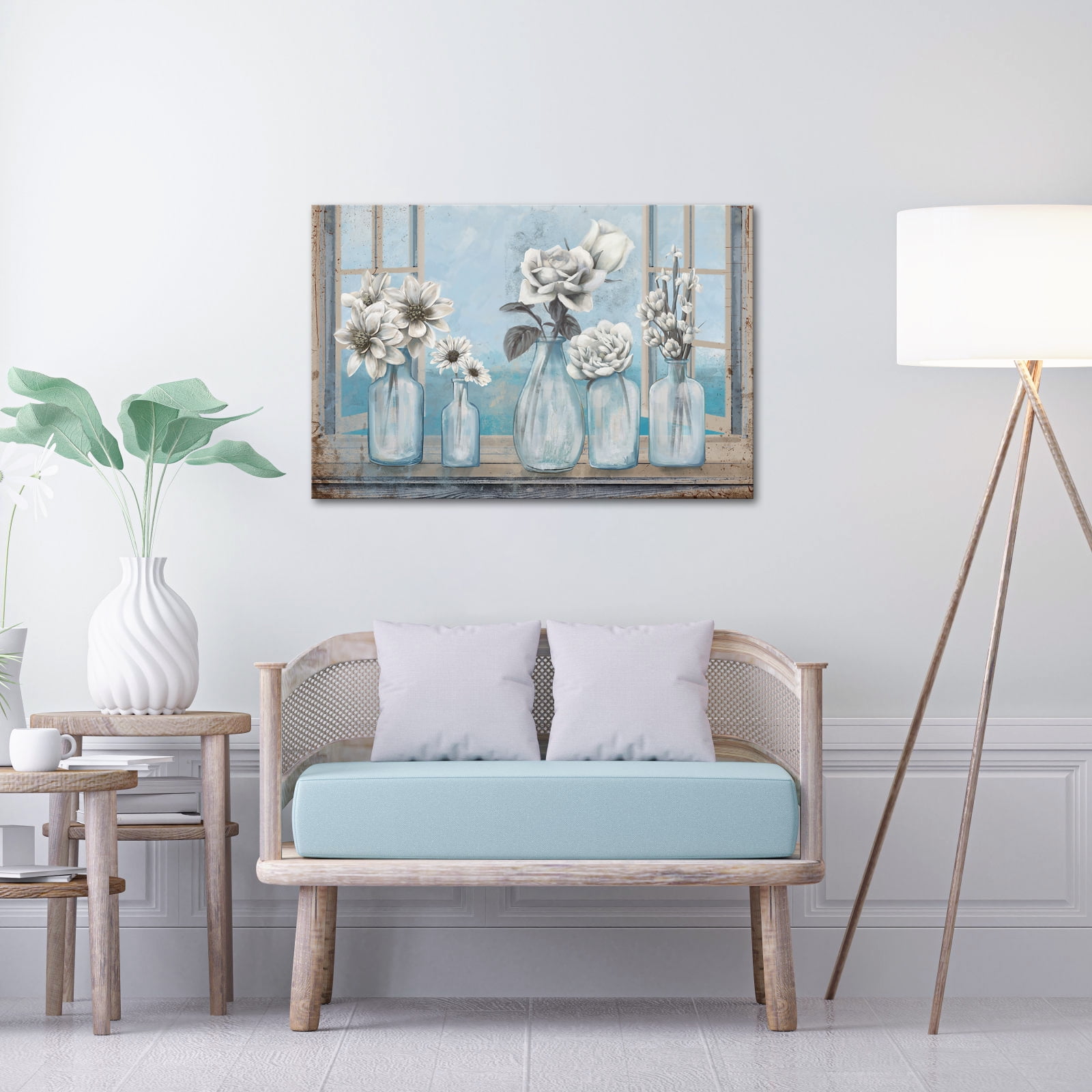 Rustic Bathroom Wall Art Farmhouse Flower Bathroom Pictures Wall Decor ...