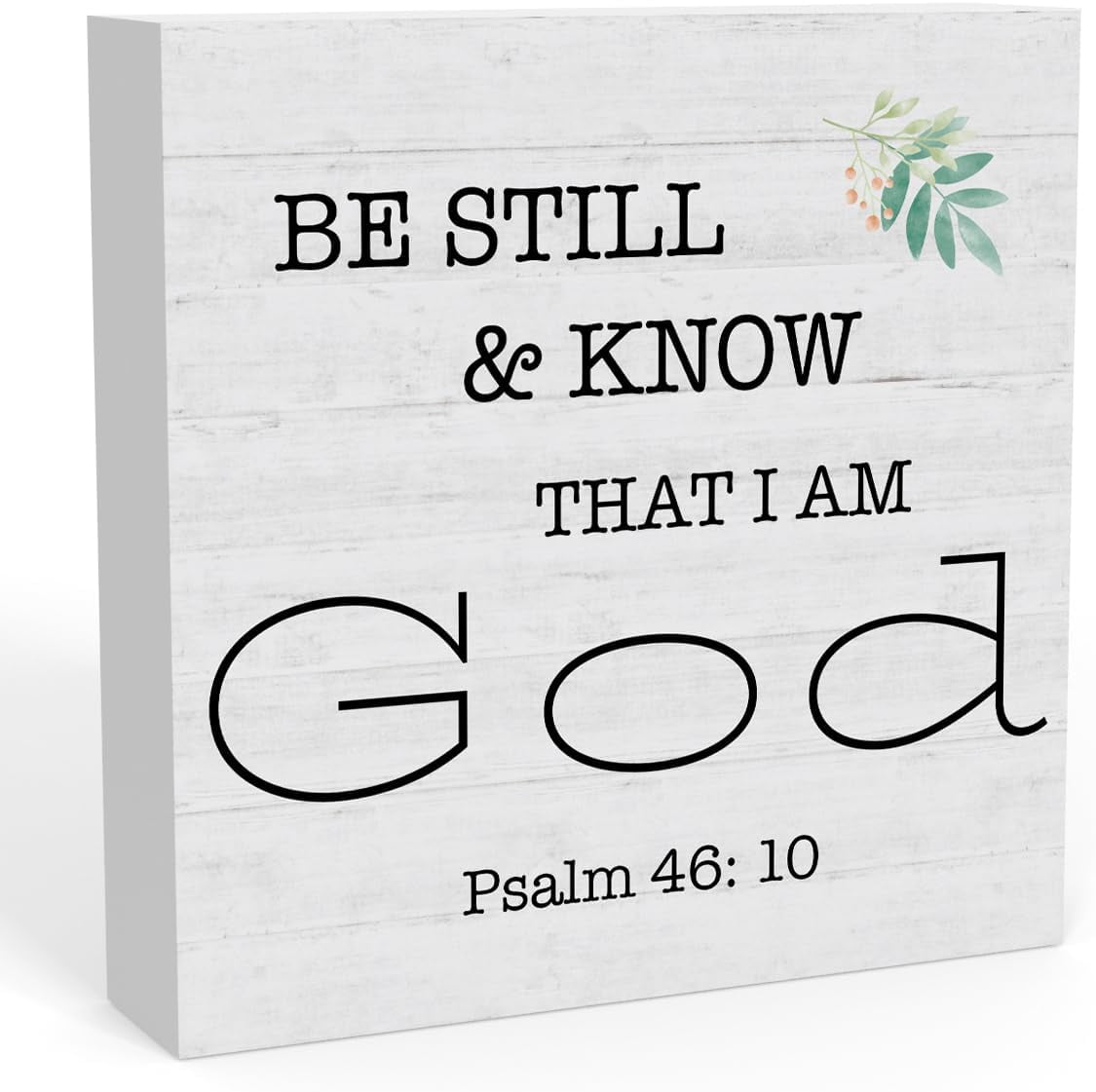 Rustic Be Still and Know that I am God Wood Psalm 4610 Sign, Christian ...