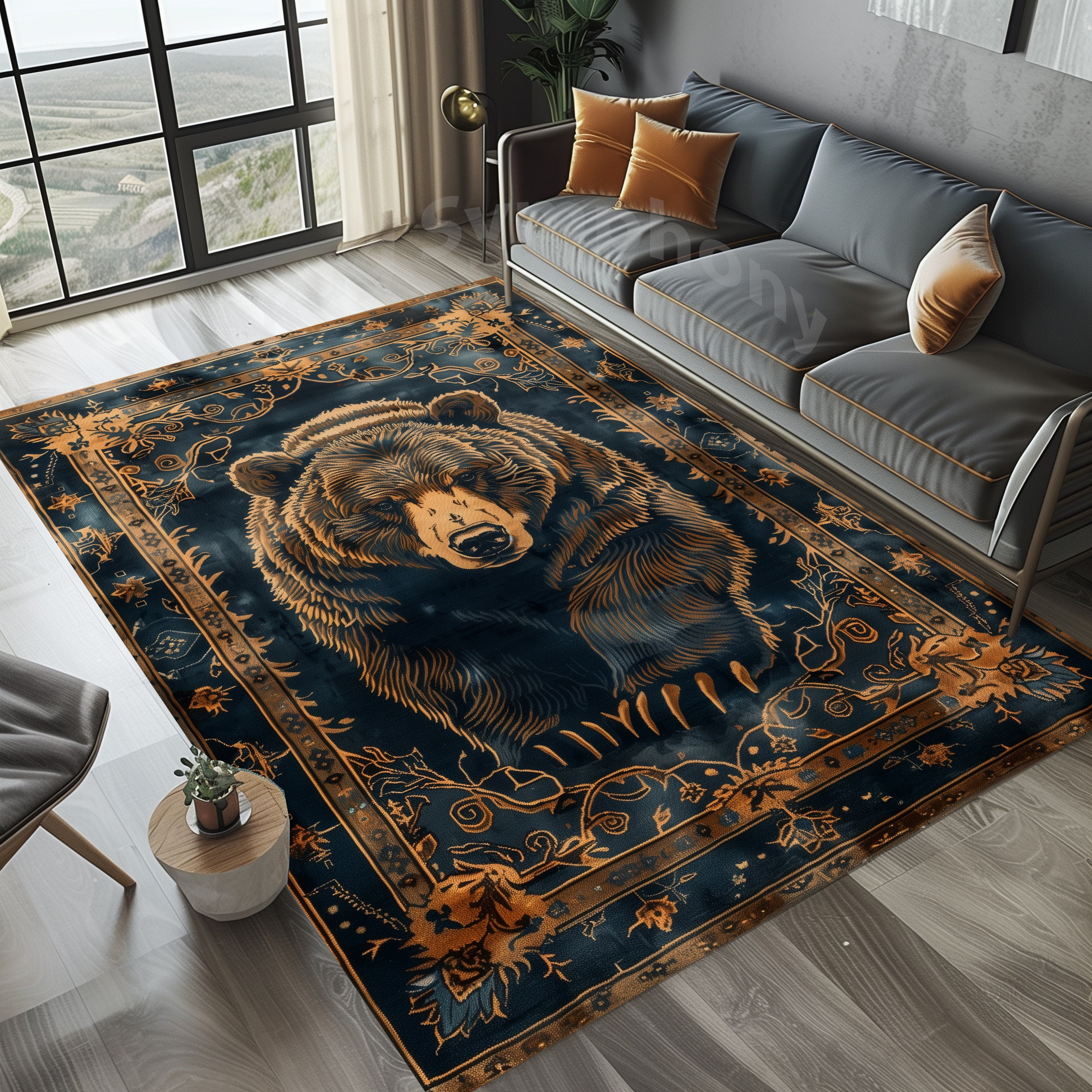 Rustic Bear Area Rug 2x3 ft = 65x95 cm - Walmart.com