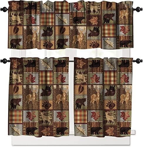 Rustic Bear Valance Retro Vintage Bear Country Rustic Cabin Cottage ...