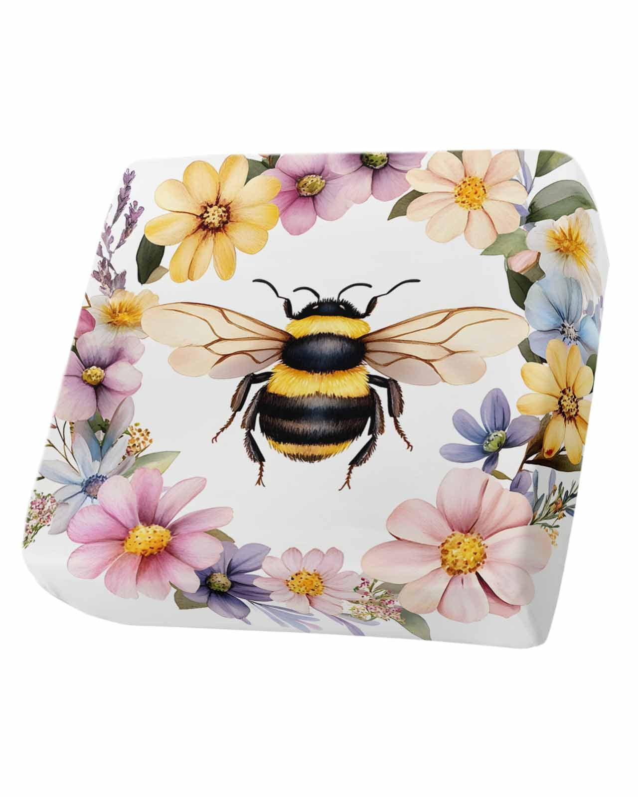 Rustic Bee Garland Sofa Couch Cushion Covers Washable, Removable Stretchable Sectional Couch ...