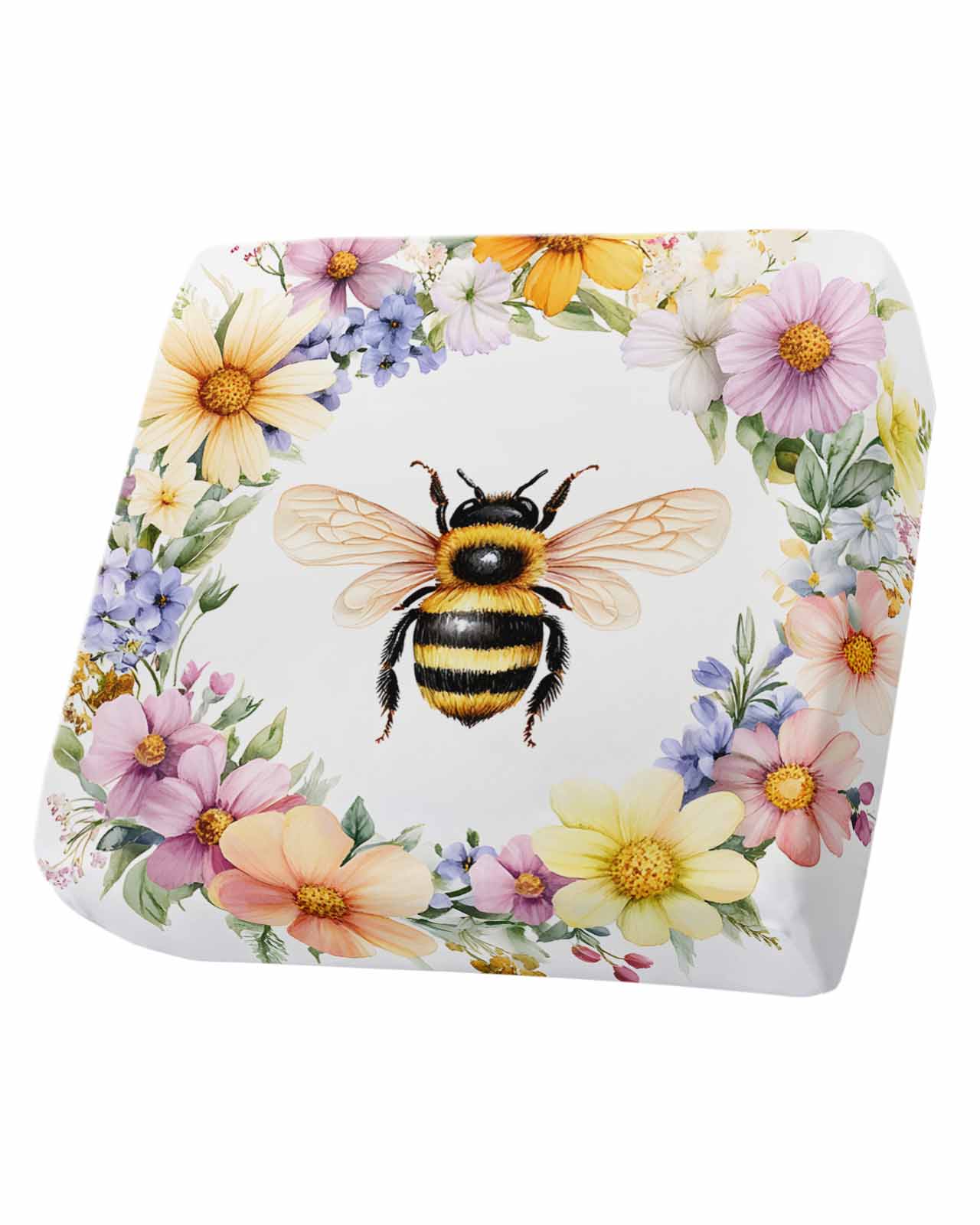 Rustic Bee Wreath Sofa Couch Cushion Covers Washable, Removable ...