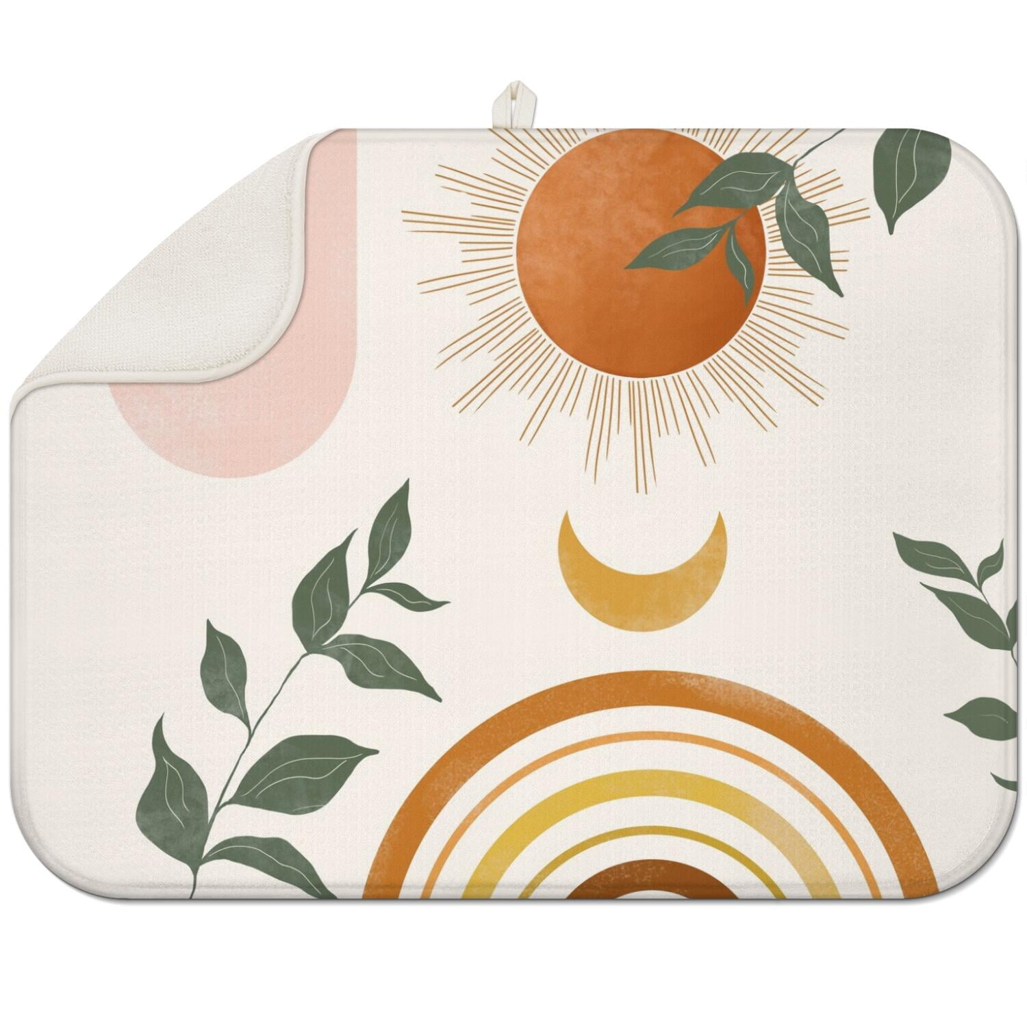 Rustic Bohemian style Kitchen Decor Bar Counter Draining Mat Colorful ...