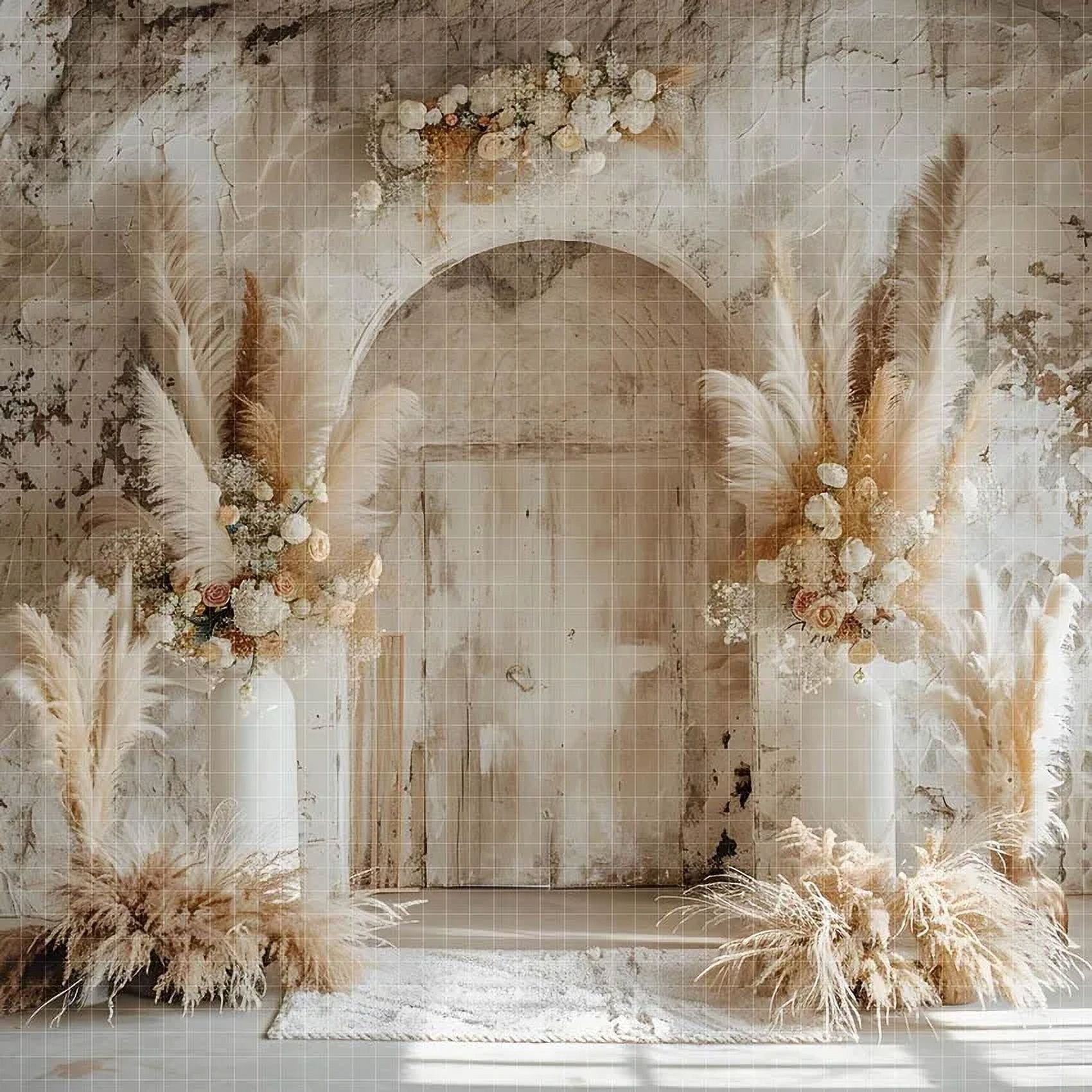 Rustic Boho Floral Arches Adult Birthday Wedding Maternity Portrait r ...