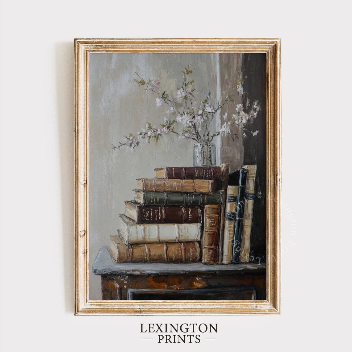 Rustic Book Stack Print, Farmhouse Wall Art, Country Farmhouse Print ...