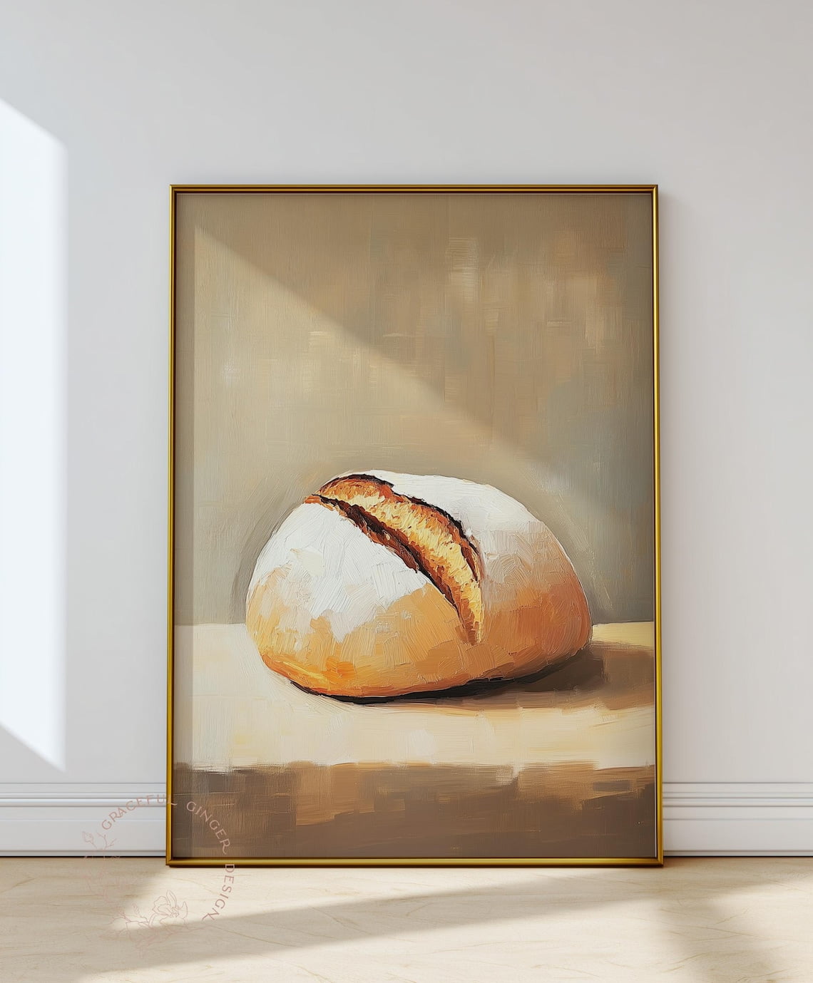 Rustic Bread Wall Art, Vintage Kitchen Print Home Decor #2259, Unframed ...