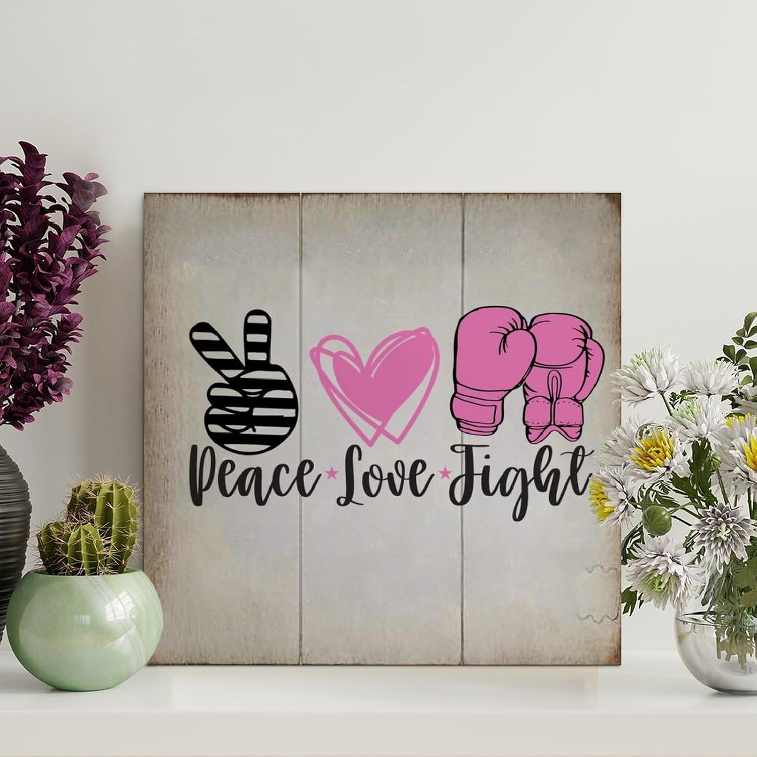 Rustic Breast Cancer Survivor Wooden Pallet Sign Awareness of Breast ...