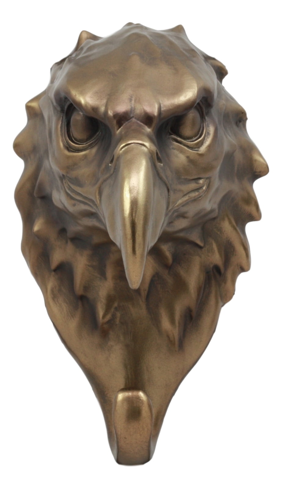 Rustic Bronzed Bald Eagle Wall Mount Hook Hanger Light Duty Decorative ...