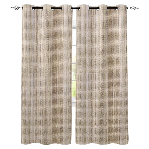 Rustic Brown Blackout Curtains for Bedroom/Living Room, Thermal ...