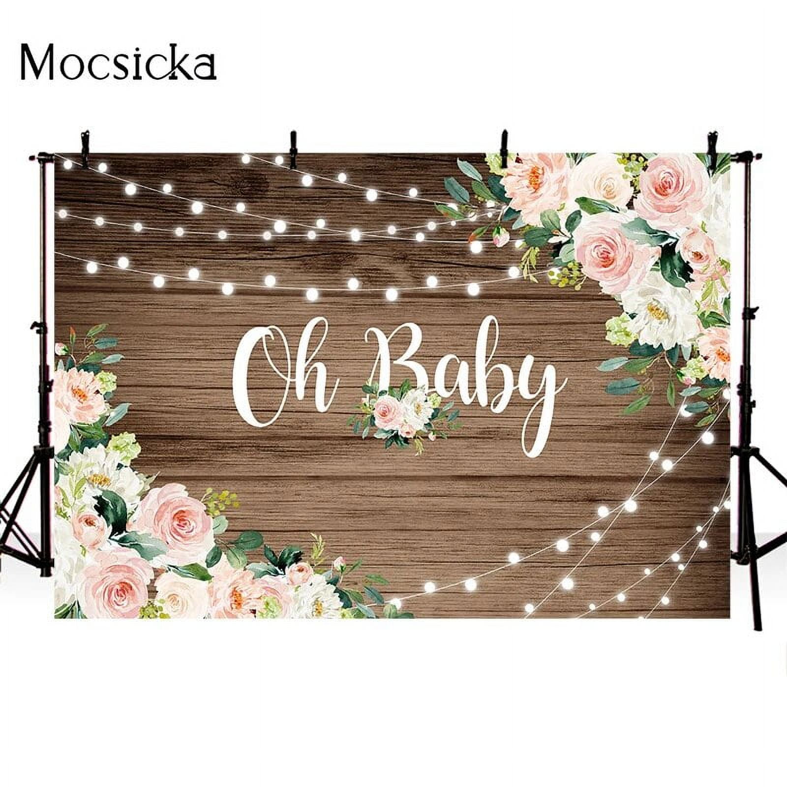 Rustic Brown Wood Plank Photography Background String Lights Sunflower ...