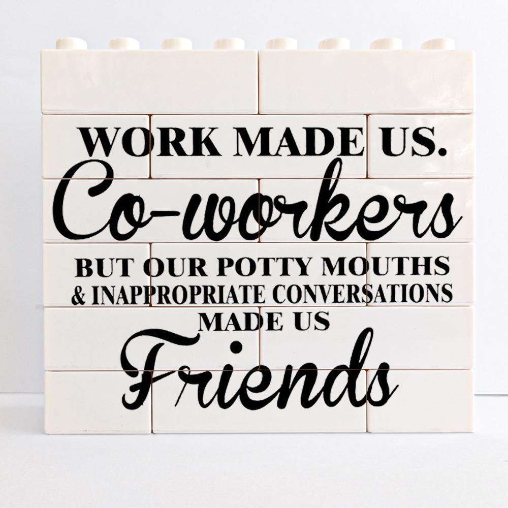 Rustic Building Bricks Blocks Puzzles Funny Friendship Gifts Desk Decor ...