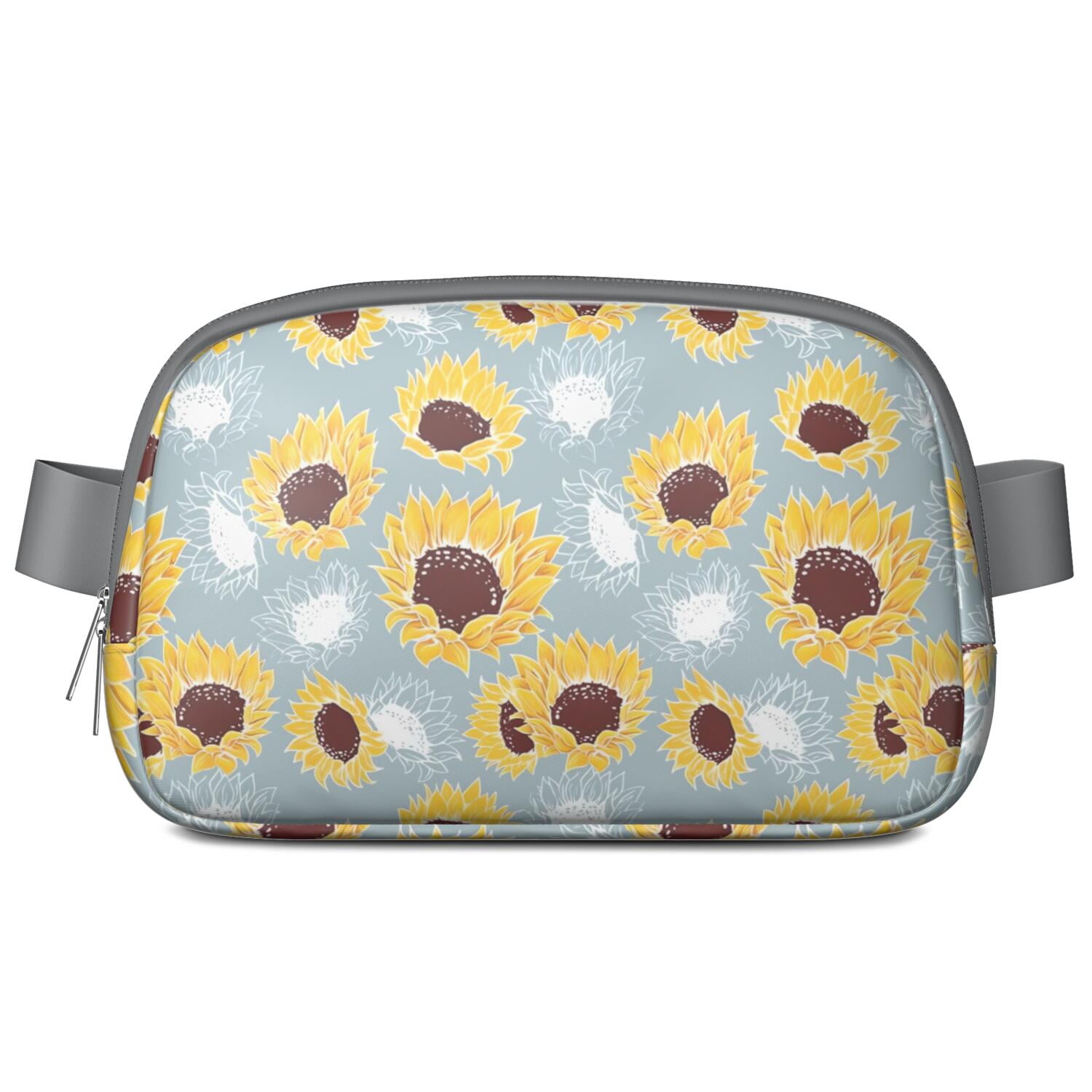 Rustic Bull Waist Bag – Wild Cow Fanny Pack with Floral Grassland ...