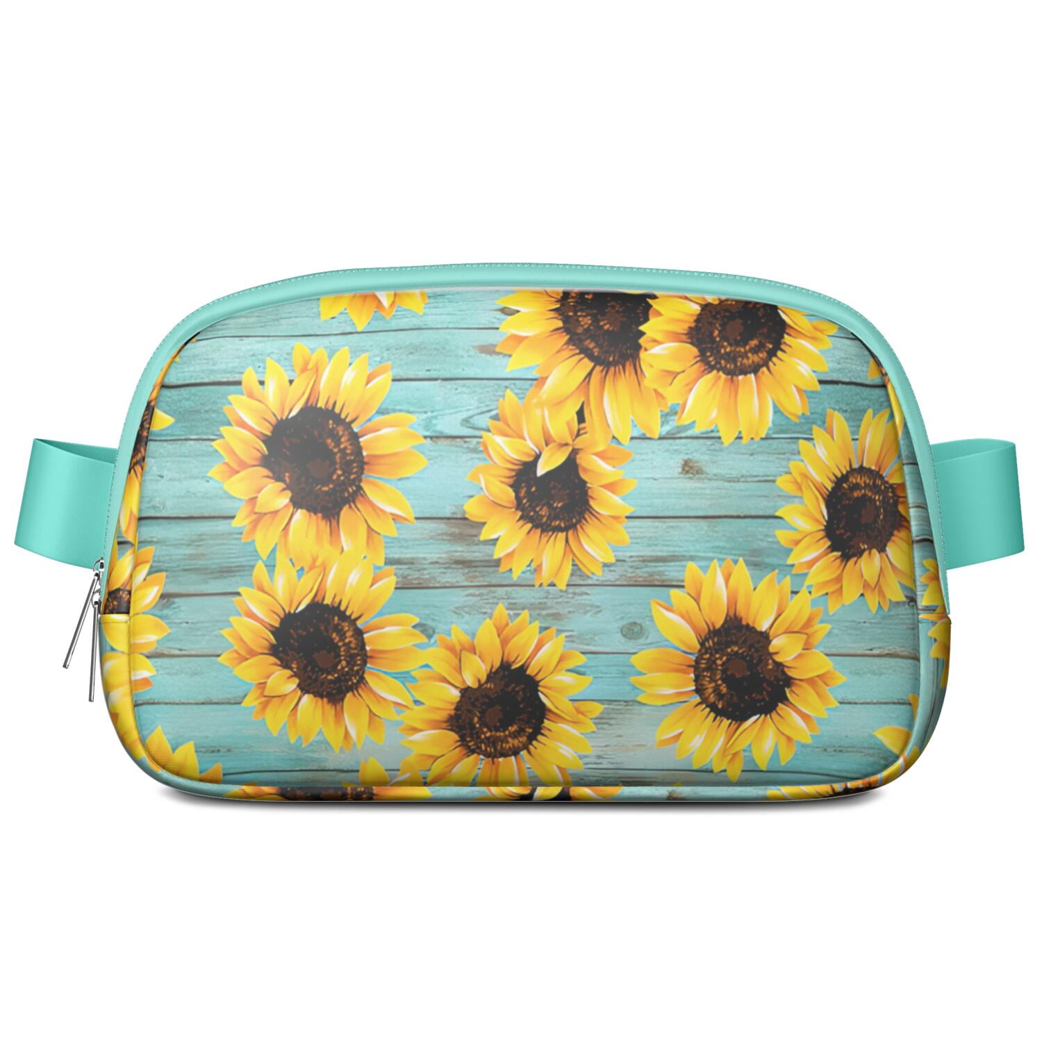Rustic Bull Waist Bag – Wild Cow Fanny Pack with Floral Grassland ...