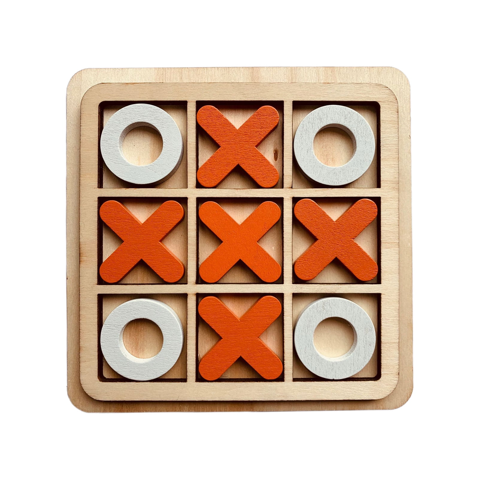 Rustic Busy Board Tictactoe Trap Family Game for Boys Girls Logical ...