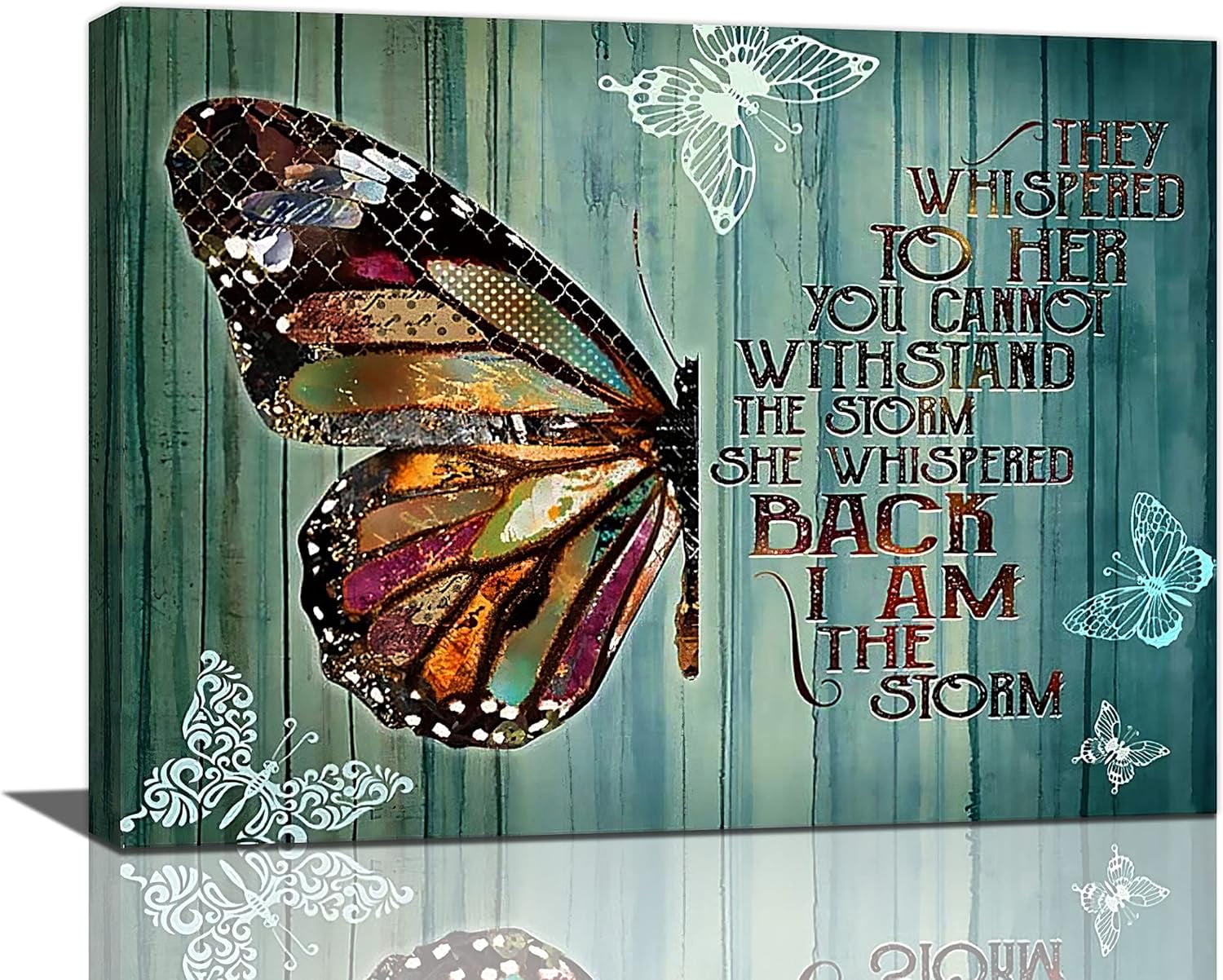 Rustic Butterfly Wall Art Colorful Butterfly Decor Butterfly ...