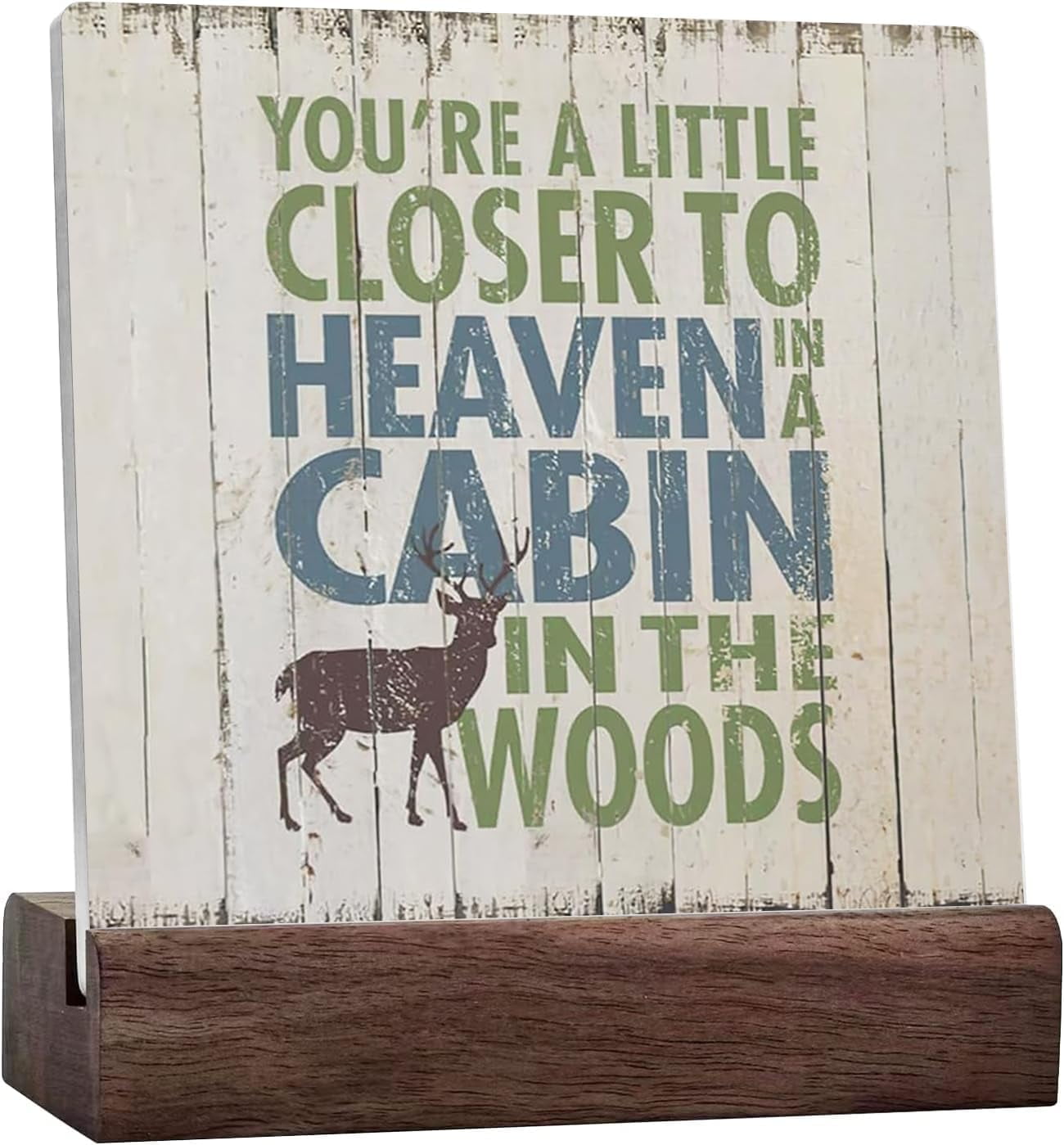 Rustic Cabin Decor Ceramic Table Sign Desk Decor, Cabin Decor, Cabin ...