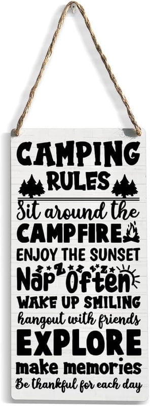 Rustic Camping Wood Sign Camping Home Wall Décor Funny Camper ...