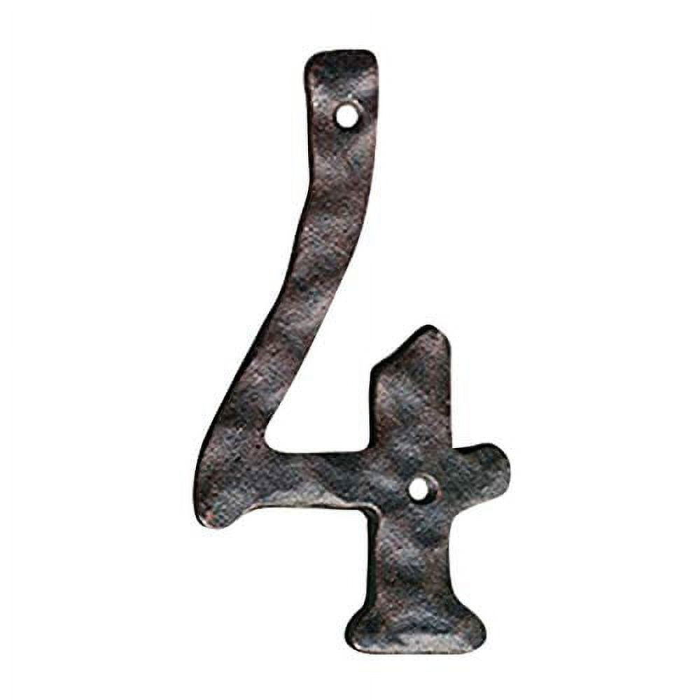 Rustic Cast Iron House Address Number, Decorative Mailbox Number ...