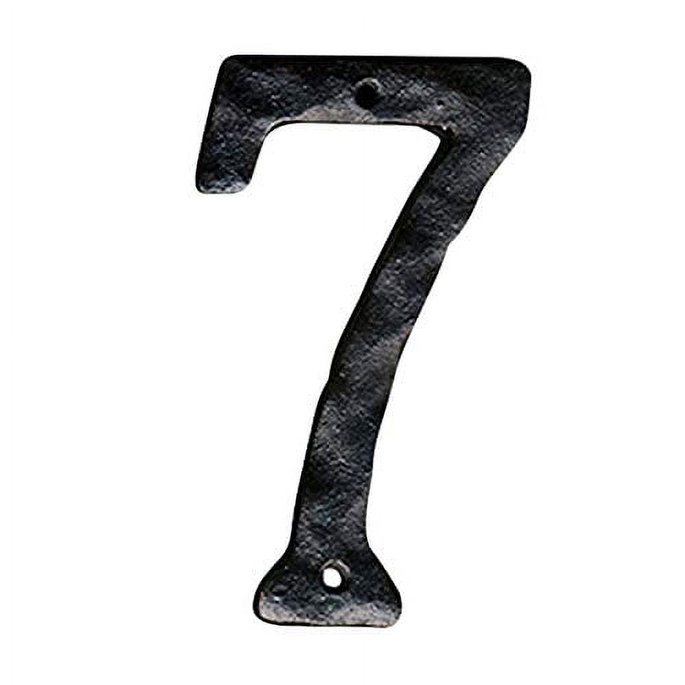 Rustic Cast Iron House Address Number, Decorative Mailbox Number ...