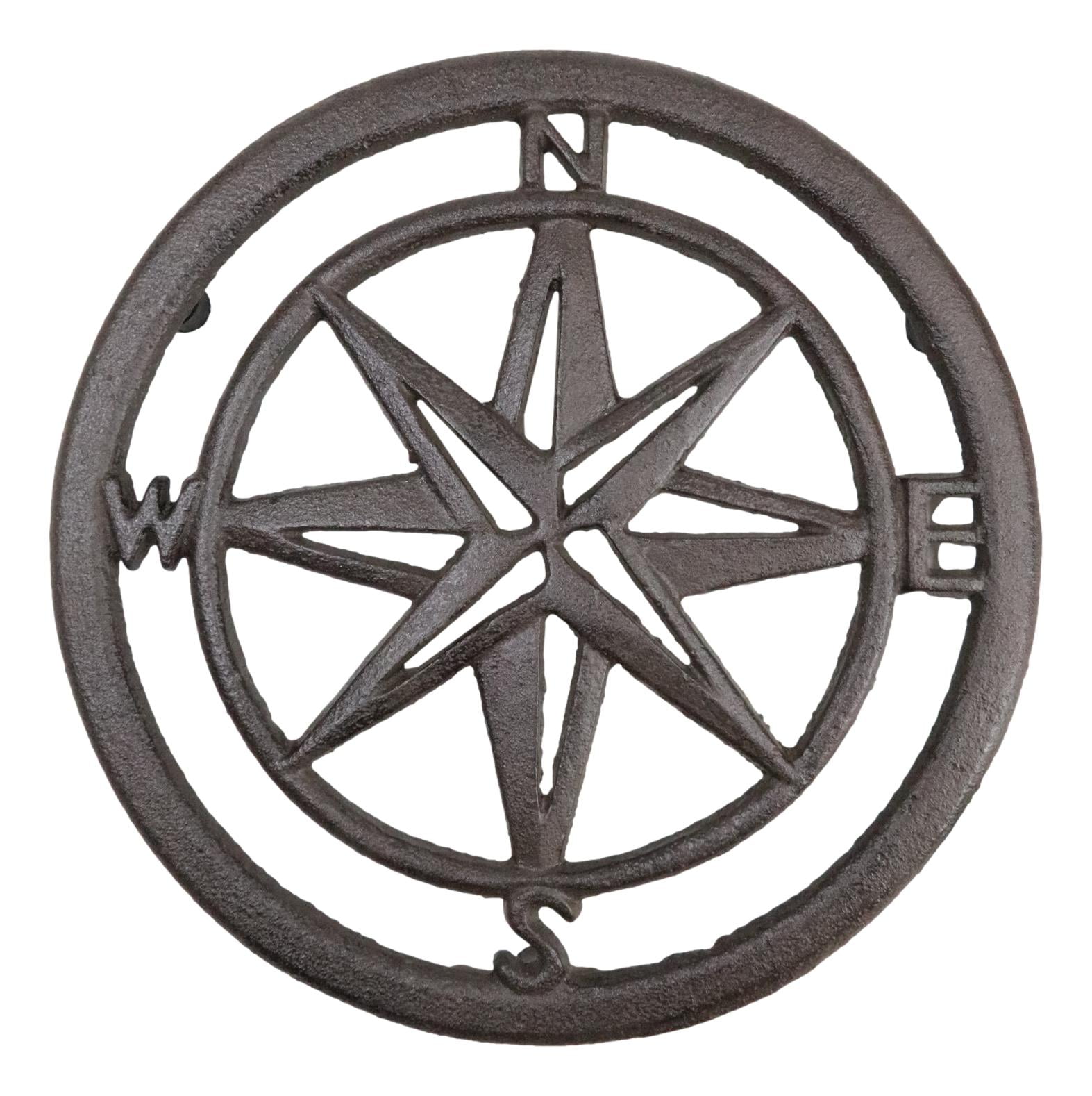 Rustic Cast Iron Polaris Northern Star Table Or Wall Trivet Symbol Of ...