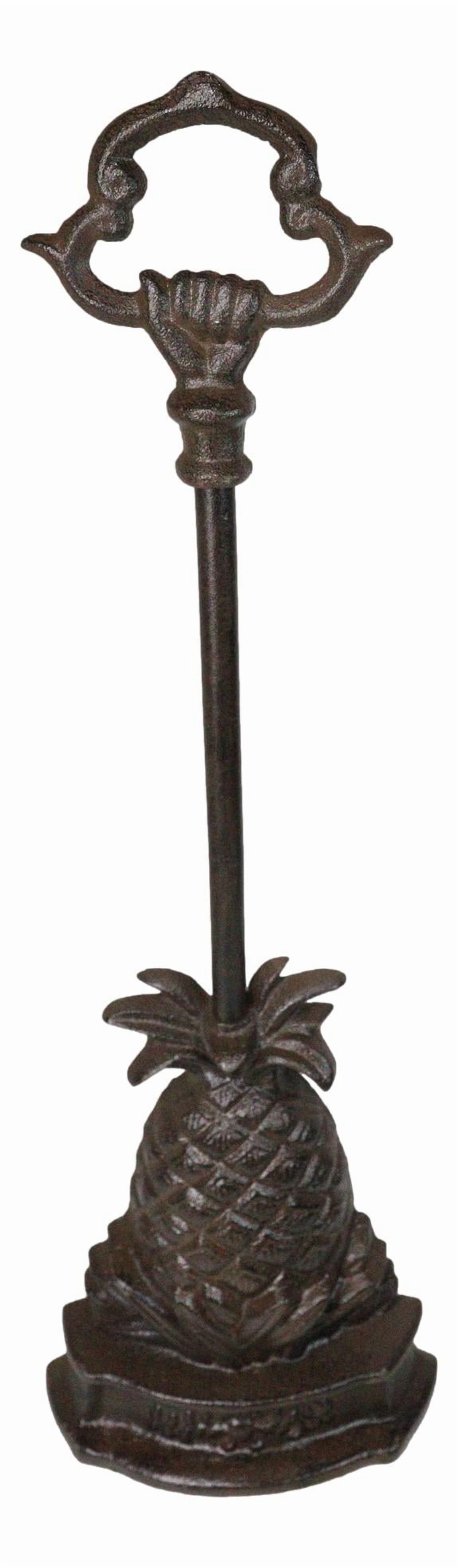 Rustic Cast Iron Tropical Pineapple Door Stop Or Porter With Long ...