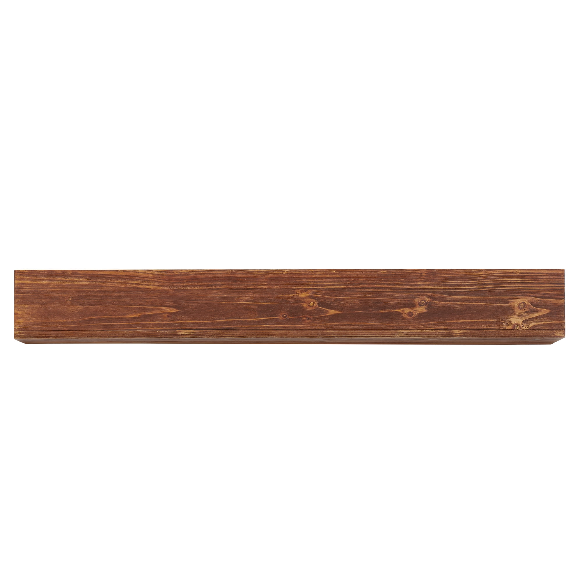 Rustic Cedar Wall-Mounted Fireplace Mantel Shelf 72" Length Home Decor ...