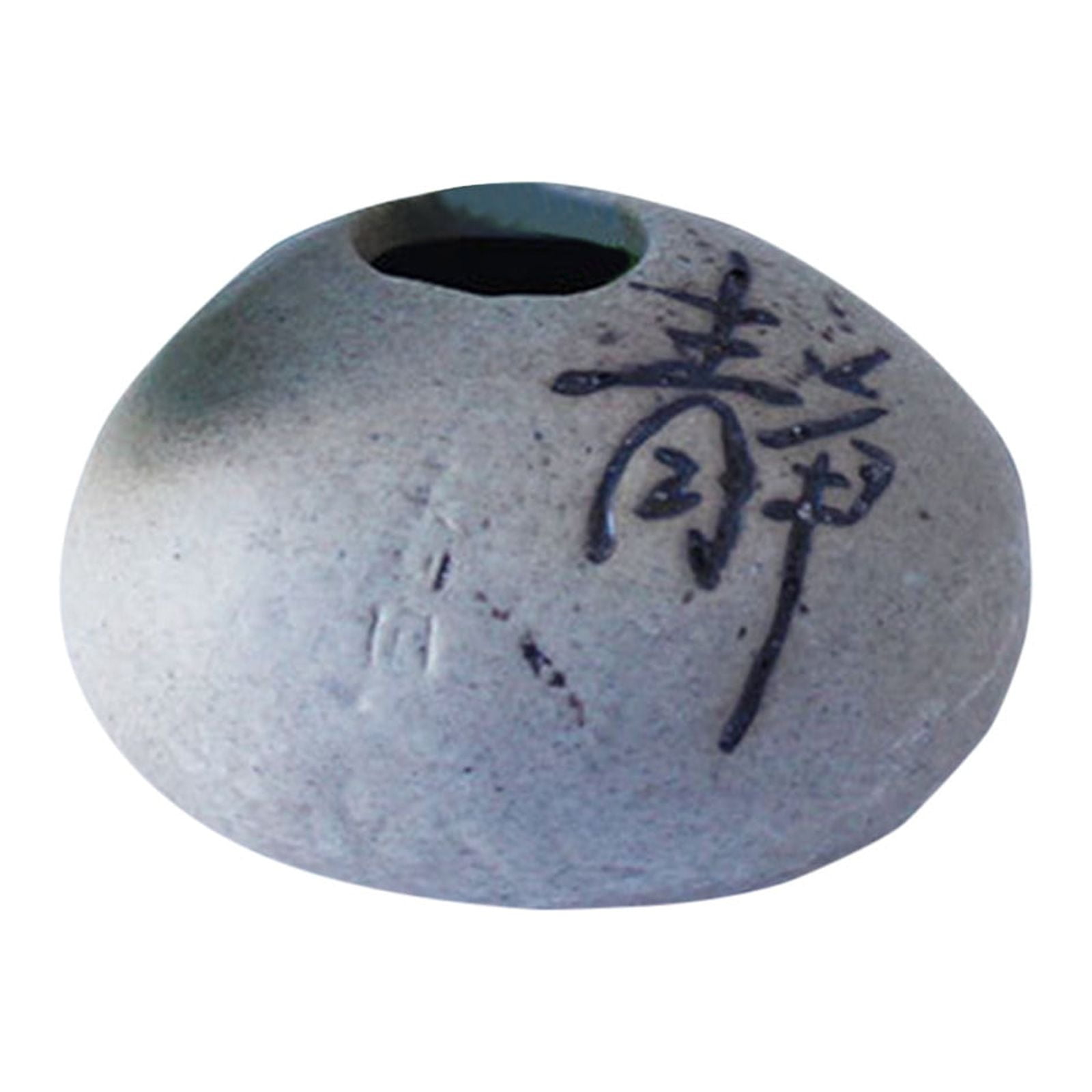 Rustic Ceramic Planter With Personalized Inscription Faux Stone Design ...