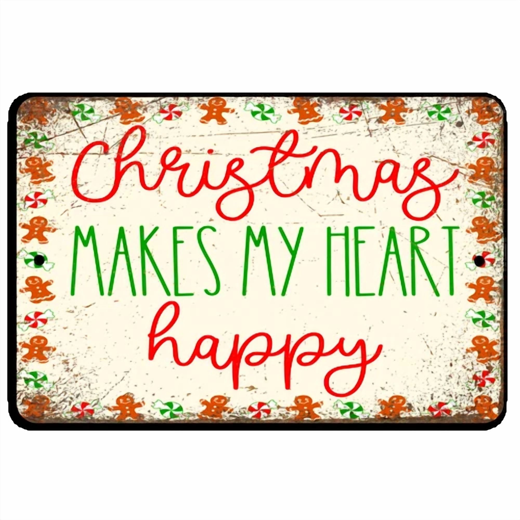 Rustic Cheer: Christmas Makes My Heart Happy - Walmart.com