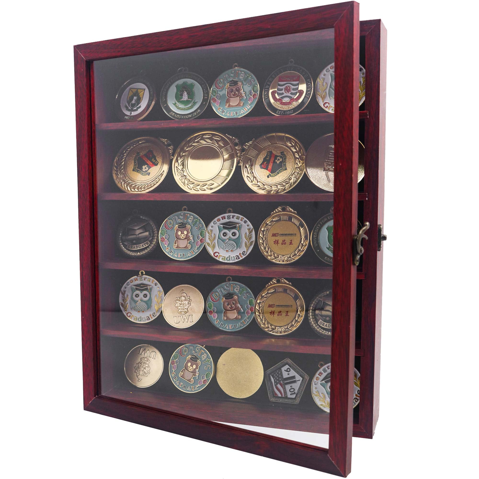 Rustic Cherry Shadow Box Frame Plexiglass Window Door with Removable ...