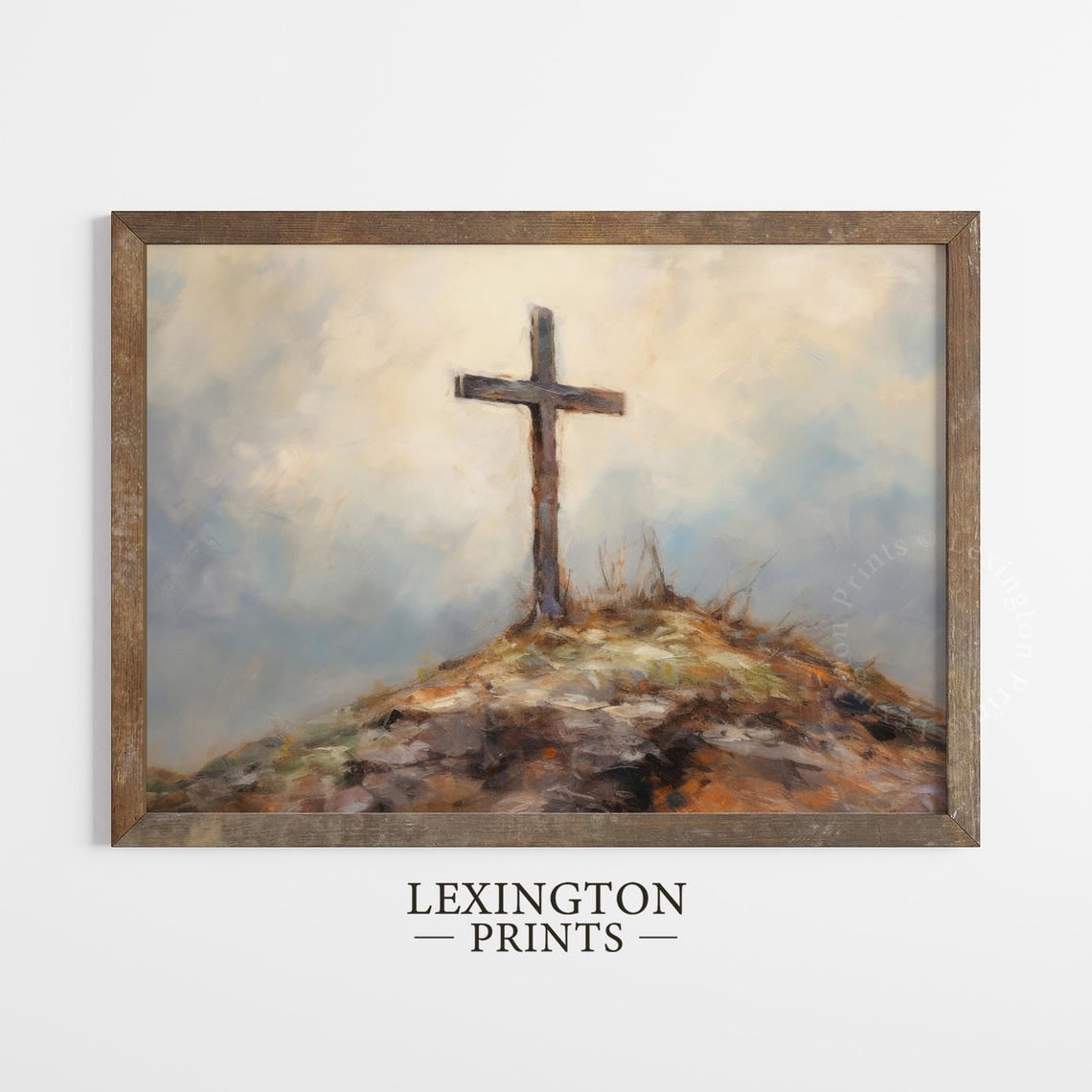 Rustic Christian Wall Art Christian Cross Art Art Christian Print Oil ...