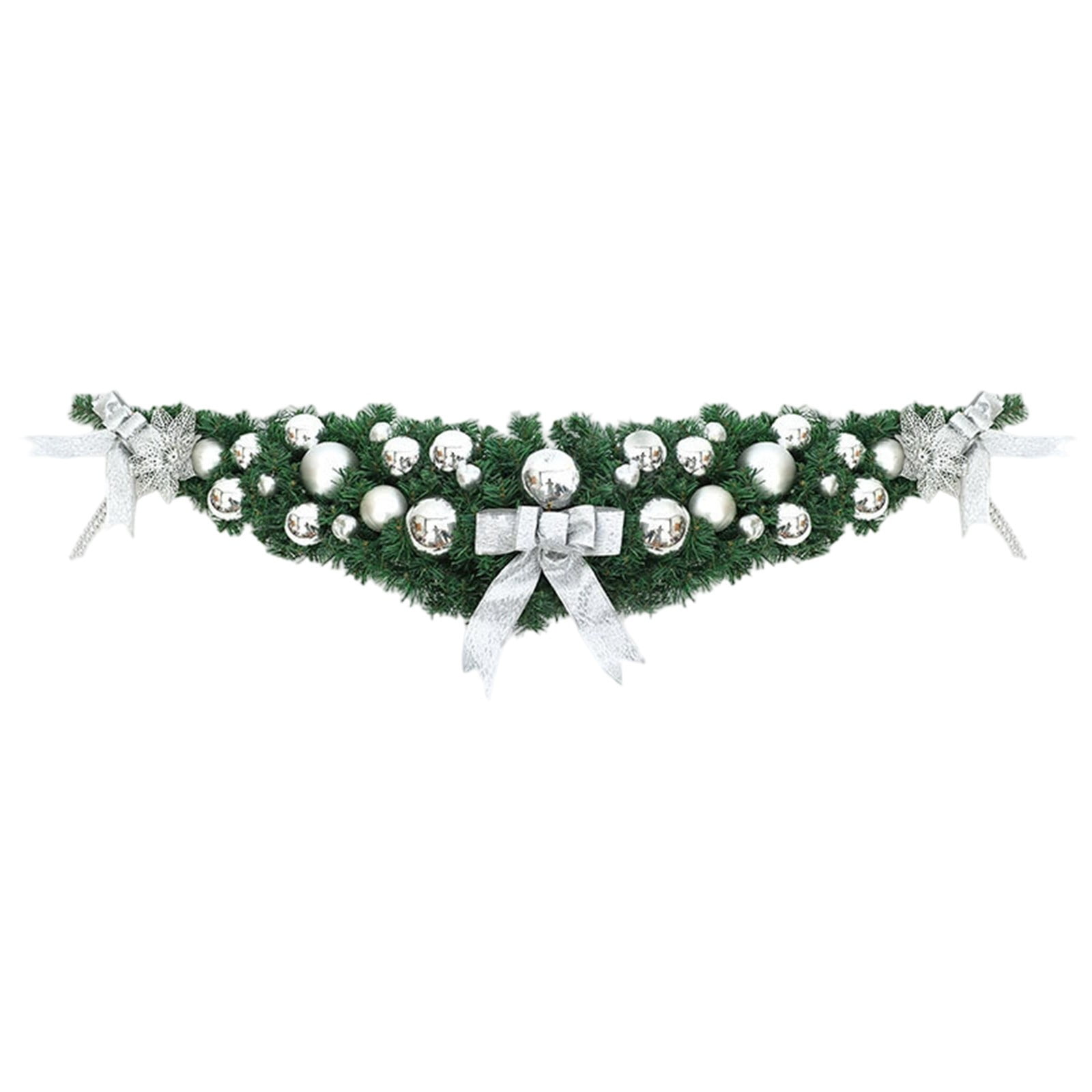 Rustic Christmas Swag with Decor Balls - Wedding Arch Garland for Door ...