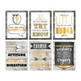 Rustic Classroom Poster Set - Educational - 6 Pieces - Walmart.com