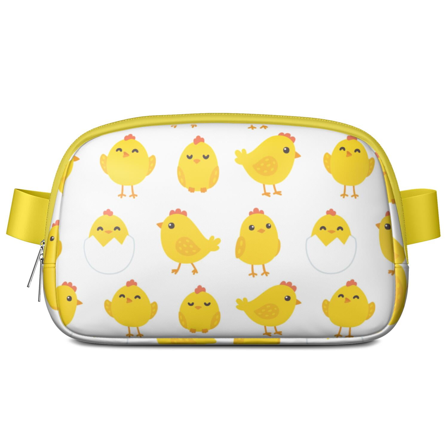 Rustic Cluck Farm Mini Waist Bag - Women's Cartoon Hen Print Crossbody ...
