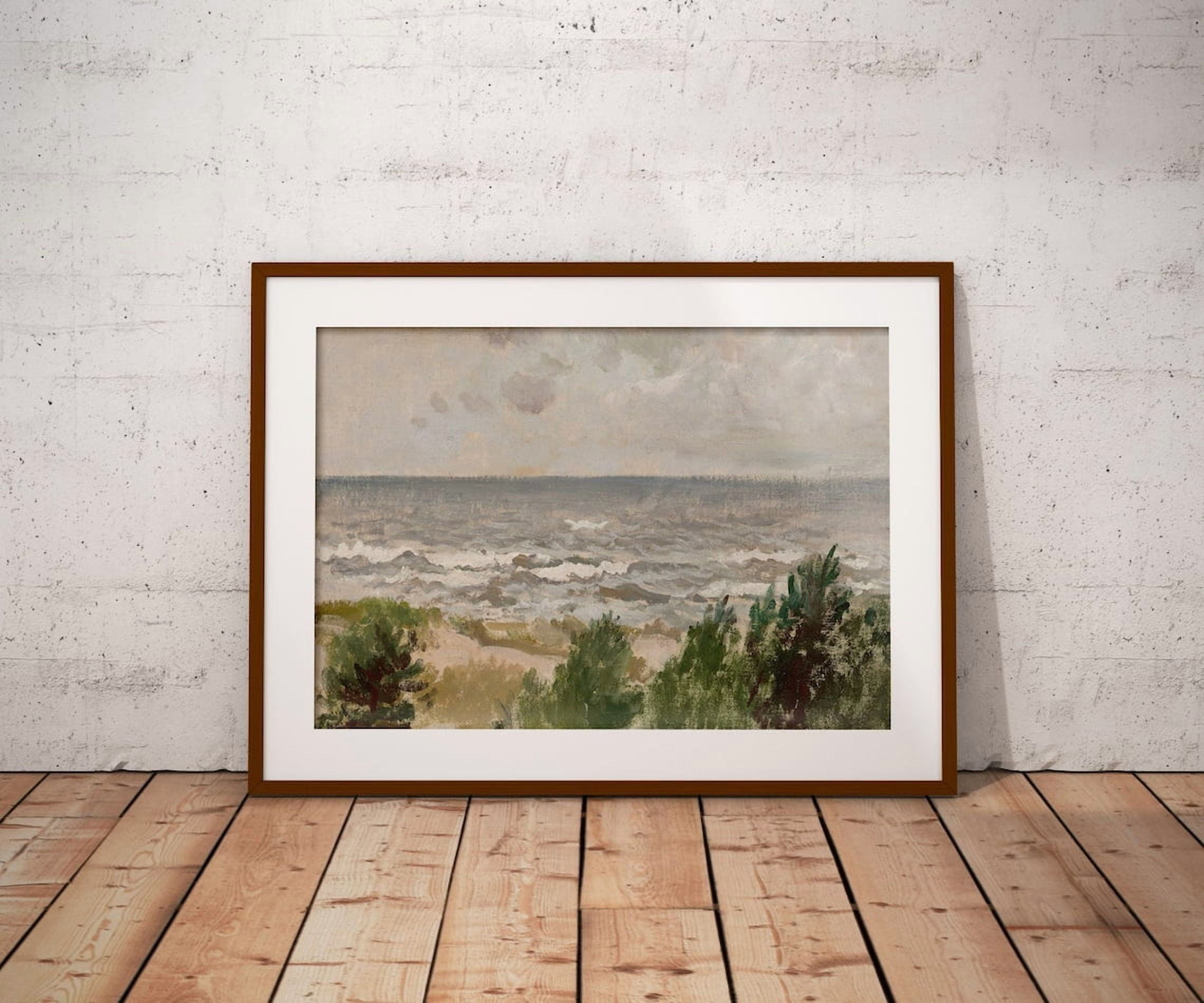 Rustic Coastal Art, Vintage Seaside Wall Art Able, Home Decor UNFRAMED ...