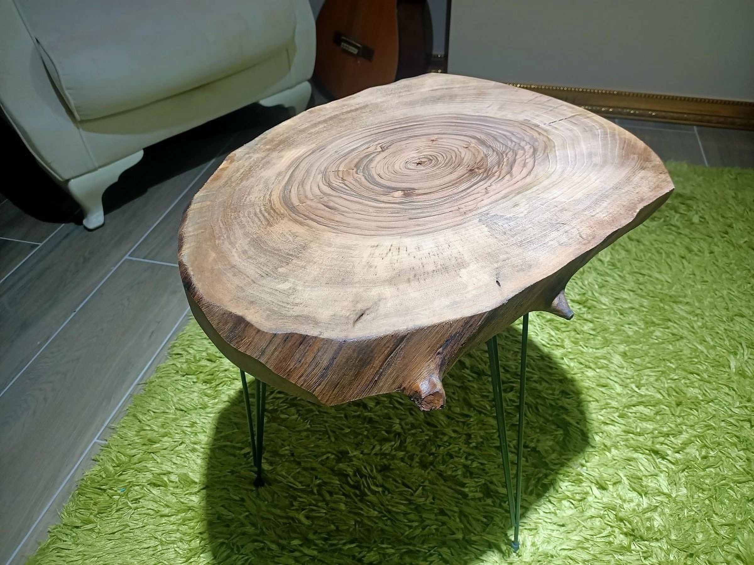 Rustic Coffee Table Natural Live Edge Side Table Walnut Nesting Table l by SkilledHandsShop (12 ...