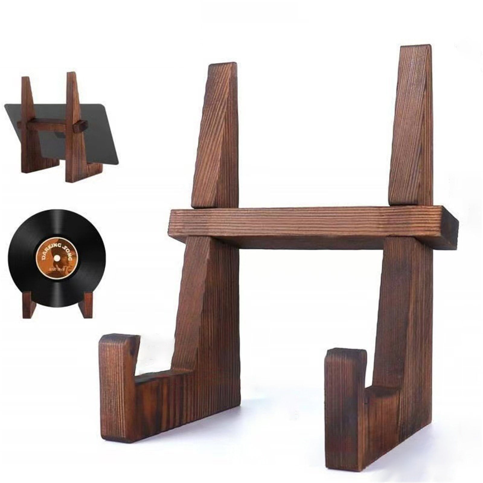 Rustic Cookbook Stand (Recipe Holder, Countertop Tablet Easel), Sturdy ...
