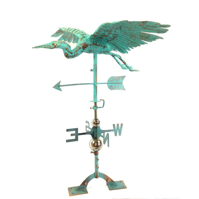 Rustic Copper Steel bird weathervane by Urban Port - Walmart.com