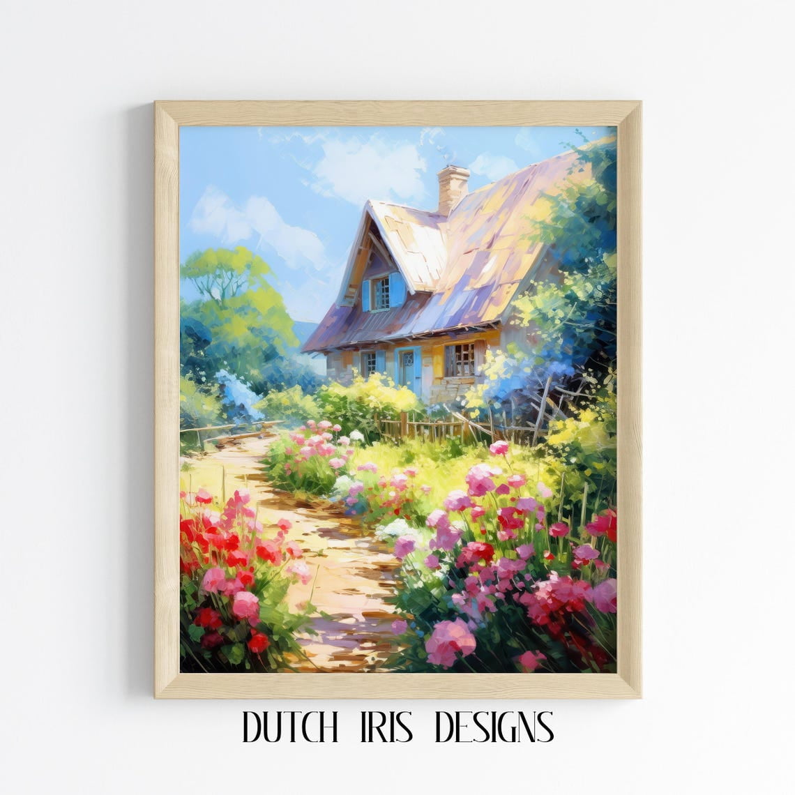 Rustic Cottage And Garden, Charming Summer Flowers, Vintage Nature ...
