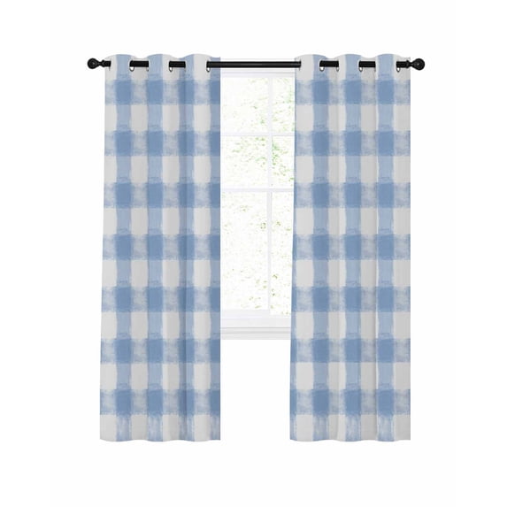 Rustic Country Blackout Curtains for Bedroom Living Room Blue ...