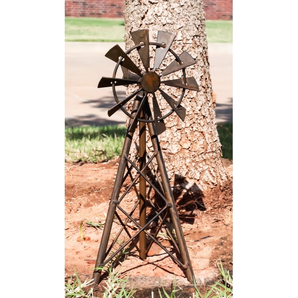 Rustic Country Farm Agricultural Windmill Outpost Wind Spinner Cast ...