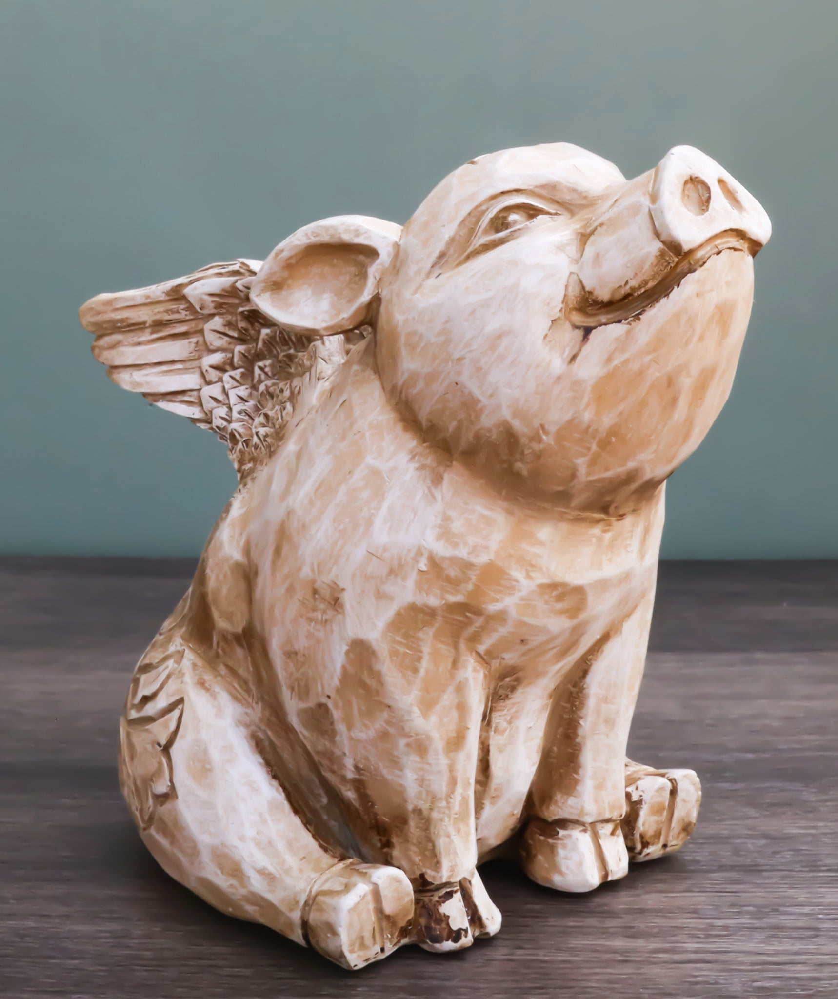 Rustic Country Farmhouse Hog Heavens Flying Baby Angel Pig Coin Money ...