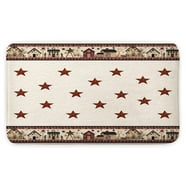 Cabin Bathroom Rugs, Forest Animal Lodge Cabin Vintage Wooden Country ...