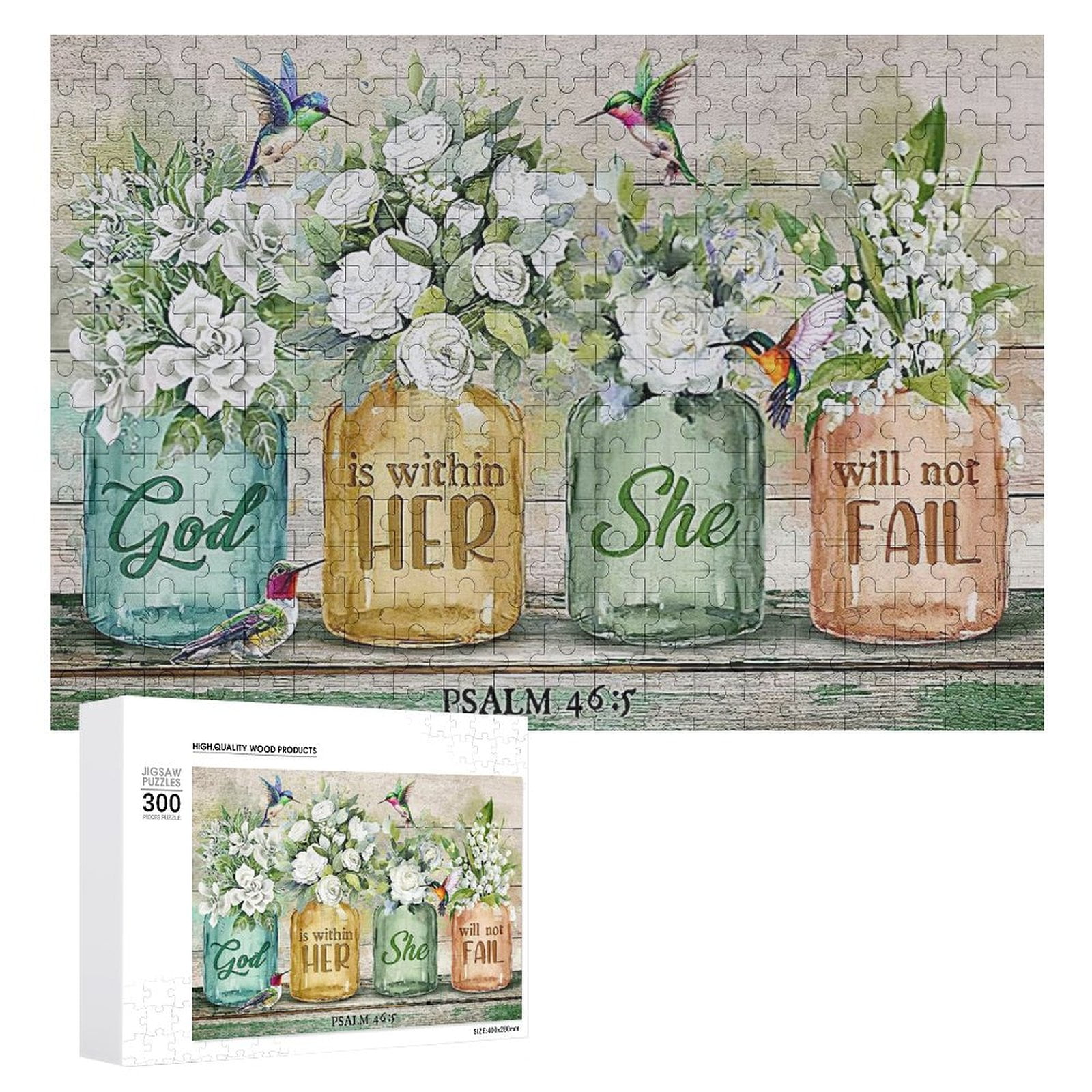 Rustic Country Floral 300 Piece Jigsaw Puzzles for Adults - Farmhouse ...