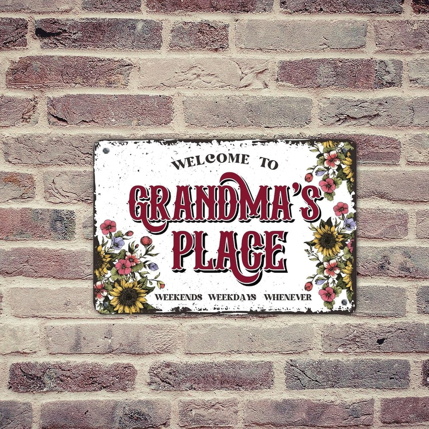 Rustic Country Garage Signs Welcome to Grandma's Place Signs Spring ...