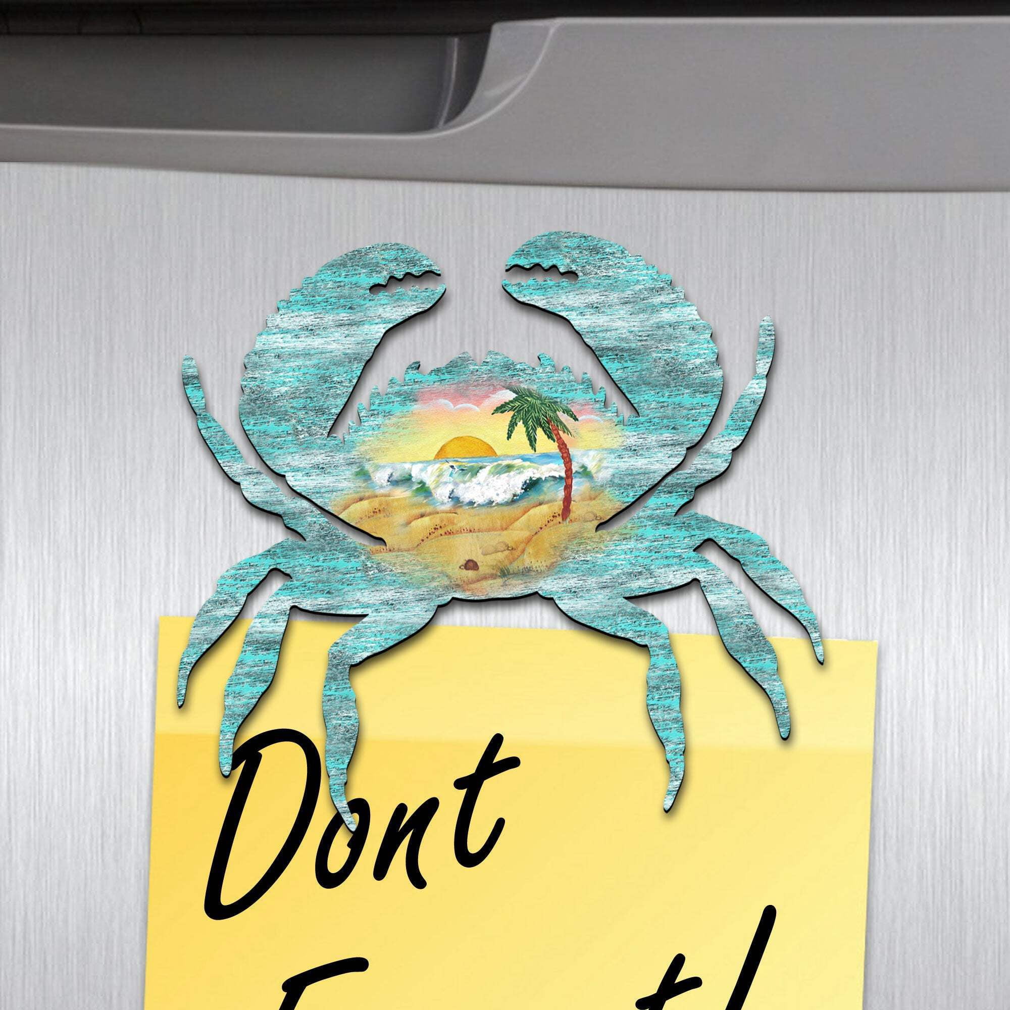 Rustic Crab Shaped Refrigerator Magnets Set of 3 - Walmart.com